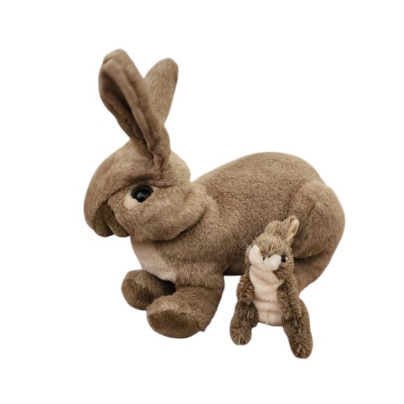 Folkmanis Puppets | Toys | Folkmanis Brown Jack Rabbit Bunny Plush Stuffed Puppet Finger Puppet ...